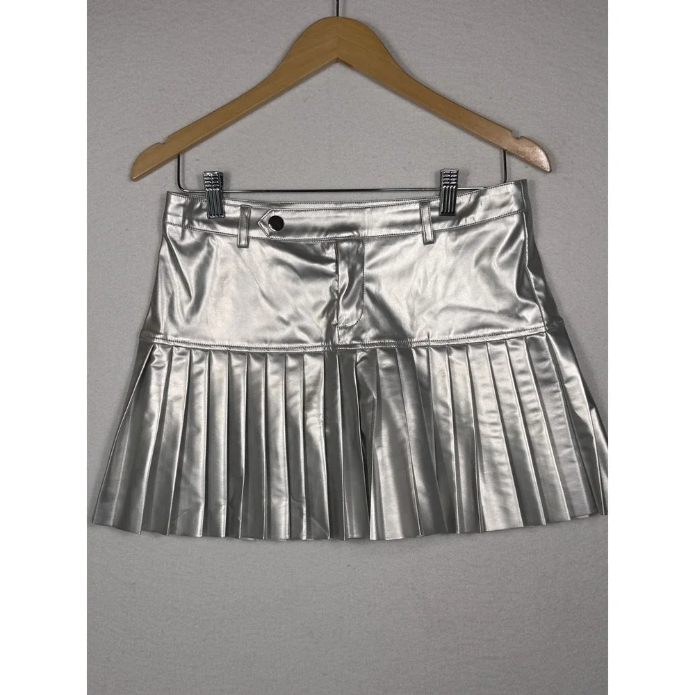 Princess Polly | Skirts | Princess Polly Cyan Mini Skirt Women 4 Silver ...